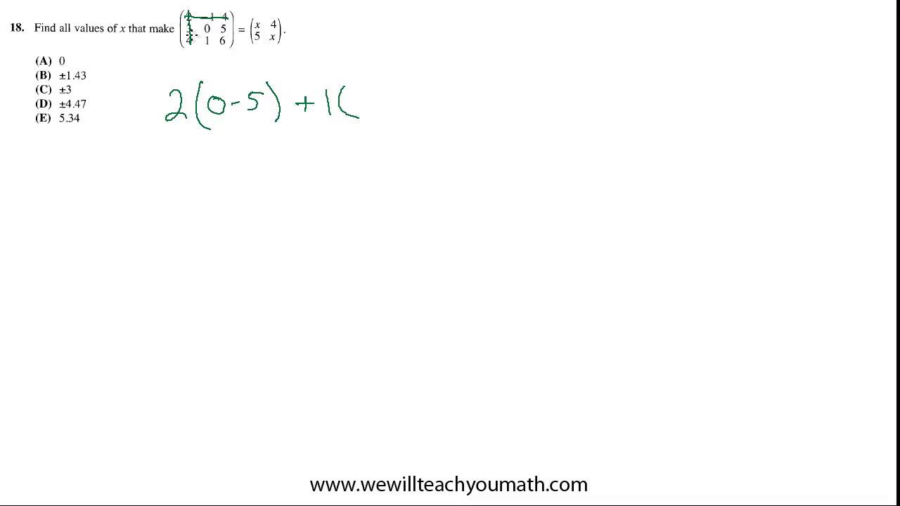 SAT Math Level II Subject Test | 18