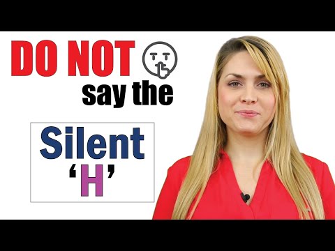 Silent Letter 'H' | 60 Words | English Pronunciation lesson