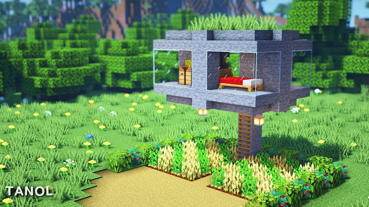 ⚒️ Minecraft : How To Build a Small Stone House [Tutorial] - Minecraft ...