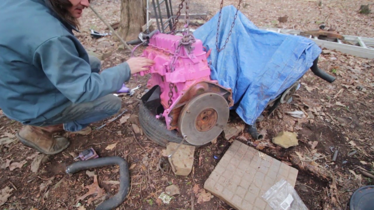 Chevy 250 Inline 6 Flywheel install