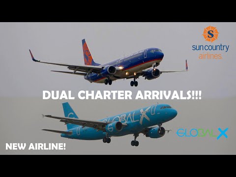 Dual Charter Arrivals @ FSD! (GlobalX FIRST VISIT!!!)