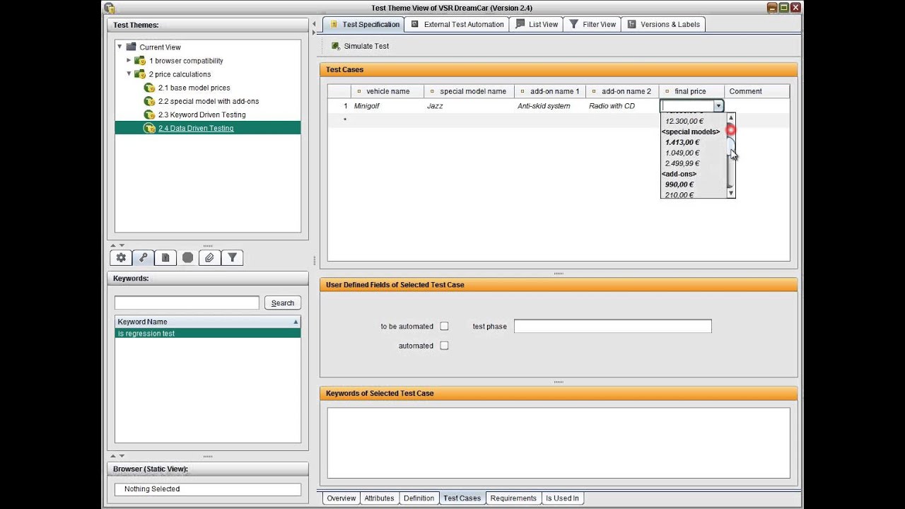 imbus TestBench Product demonstration