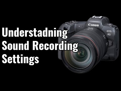 Canon R5 & R6: Audio recording settings (4147C002)