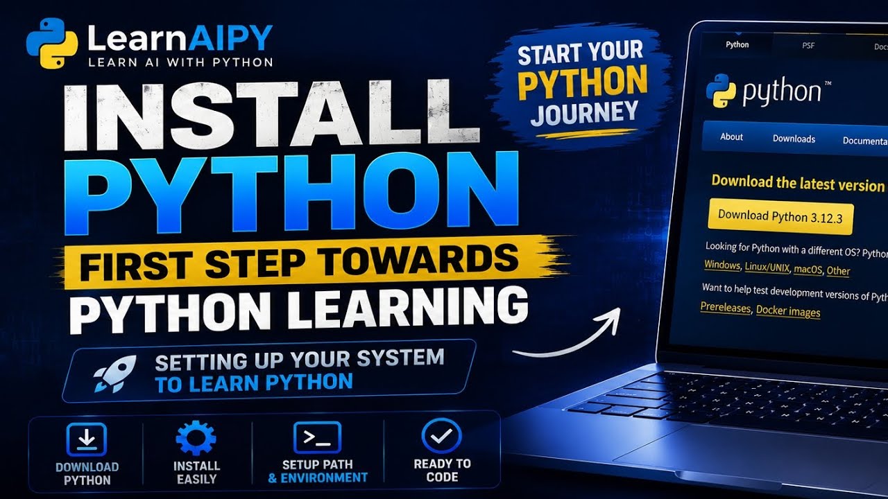 How to Install Python on Windows 🔥 First Step Towards Python Learning | Beginners 2026