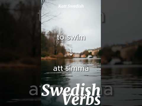 att simma / to swim πΈπͺ Swedish Verb Forms #svenska #swedish #swedishverbs #basicswedish #swim