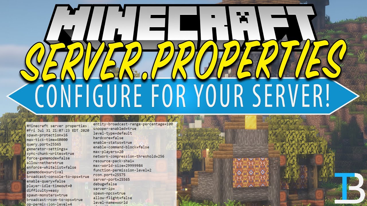 How To Setup Your Server.Properties File on Your Minecraft Server (Minecraft Server Configuration!)