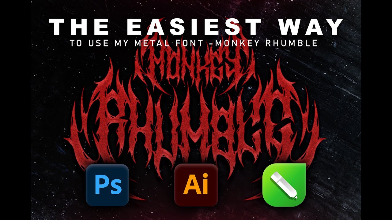 Metal Font Tutorial - Monkey Rhumble