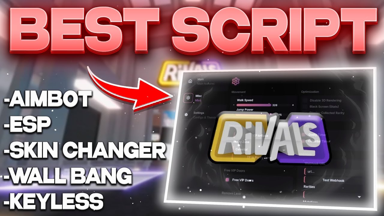 HUB - RIVALS Script - [ UNLOCKER, SKIN CHANGER, AIMBOT, ESP CHAMS, SILENT, RAGE, LEGIT, FLY ]