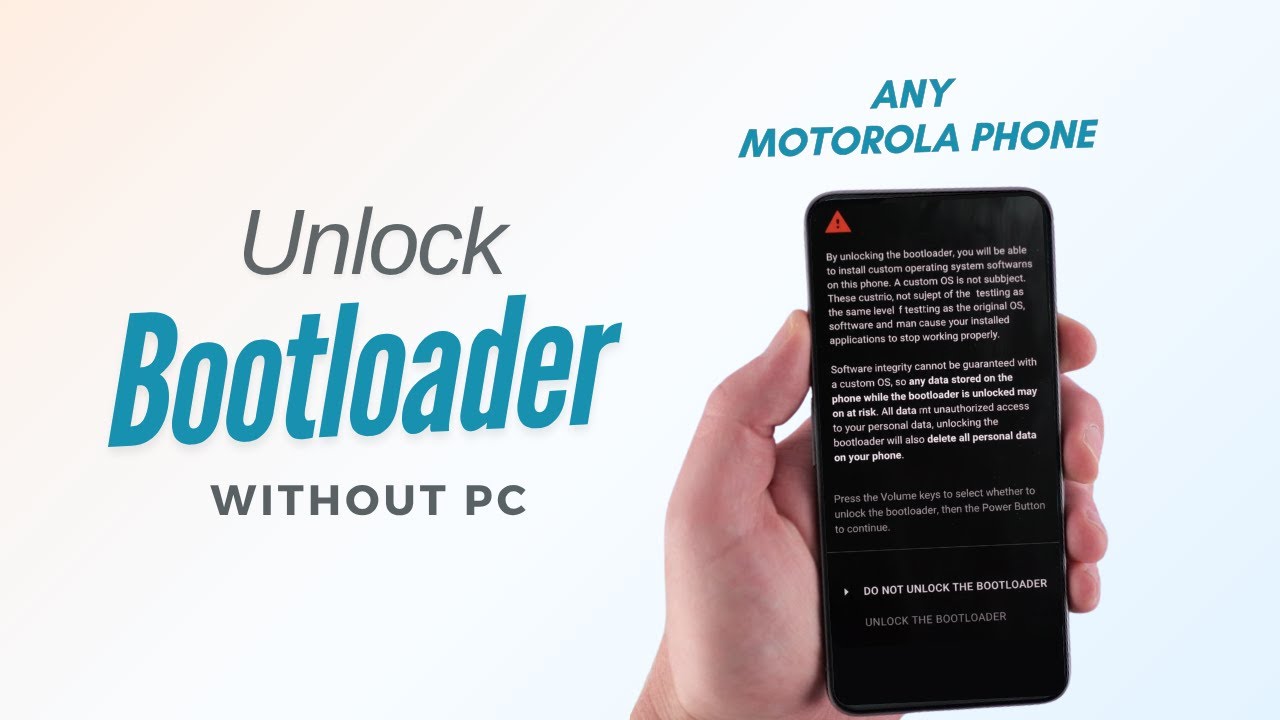 Unlock Any Motorola Bootloader Without PC | Unlock Moto No PC