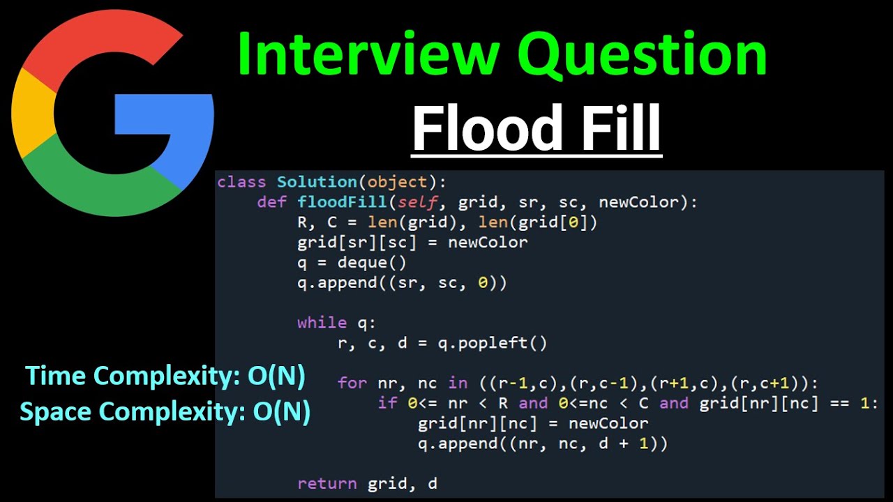 Flood Fill - BFS - Python