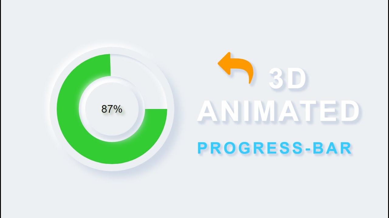 Animated Progress Bar Using Html, Css And JavaScript || HTML-CSS-JS