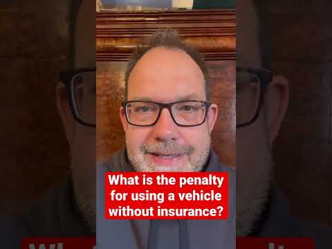 What is the penalty for using a vehicle without insurance? #motoring #law #lawyer #solicitor #uk
