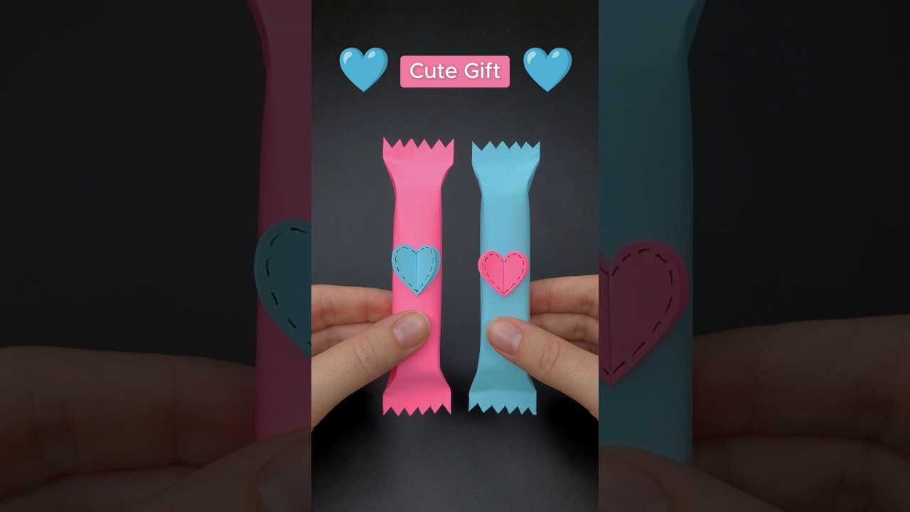 Cute Gift Idea 💙💖 Surprise Paper Box with Heart | Easy Origami Gift Box | Valentine’s Day DIY Craft