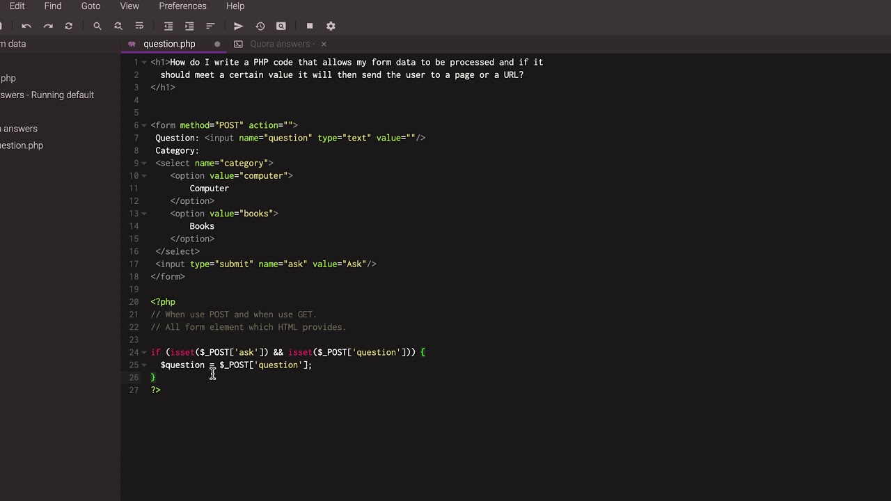 PHP Tutorial for Beginners | Process HTML form data with PHP