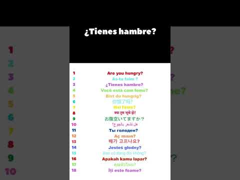 How to say ARE YOU HUNGRY? in Spanish