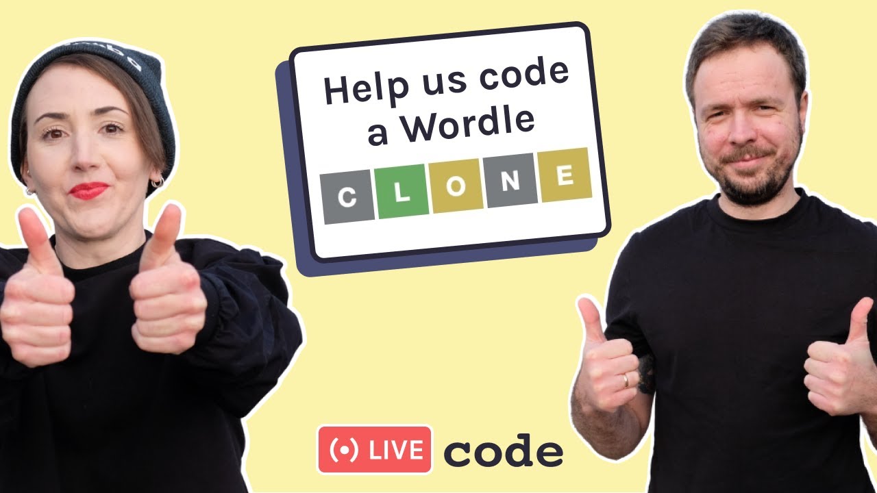 Live-code a Wordle clone with us | JavaScript, CSS, HTML