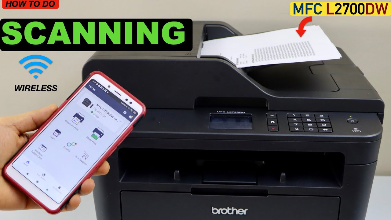 Brother MFC L2700dw Scanning Multiple Documents Using ADF !