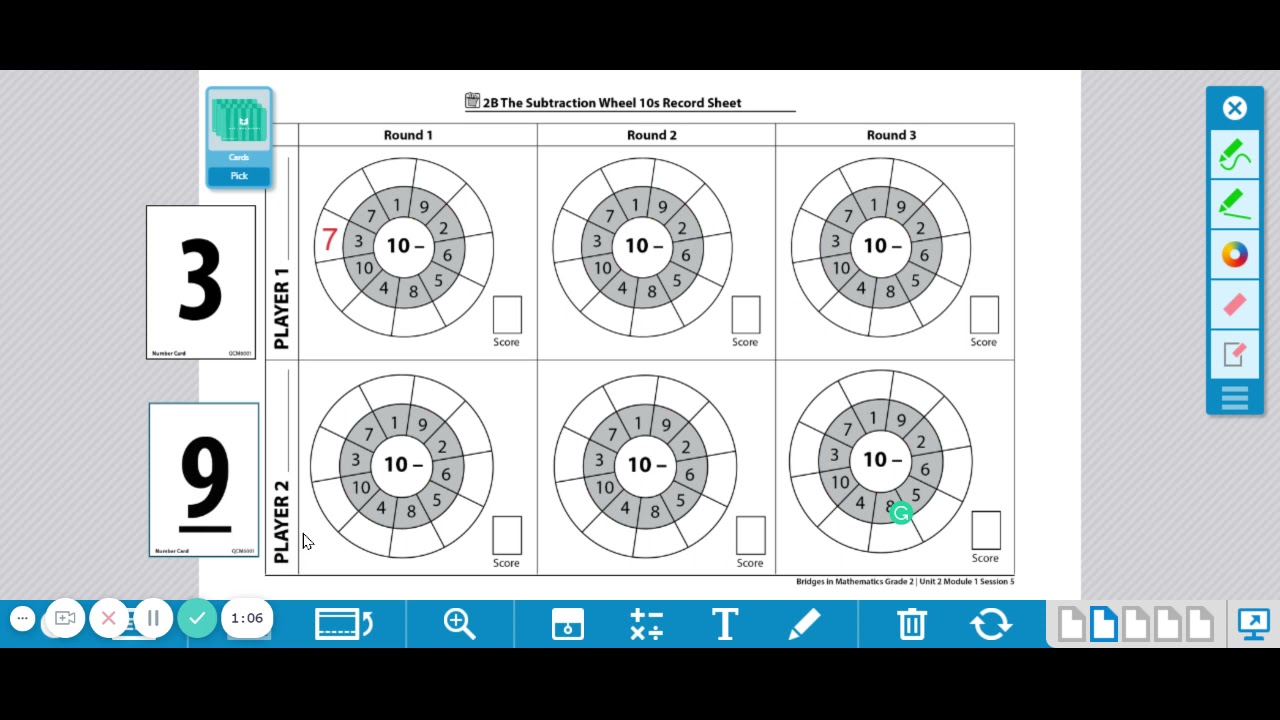 Gr2 WP 2B The Subtraction Wheel