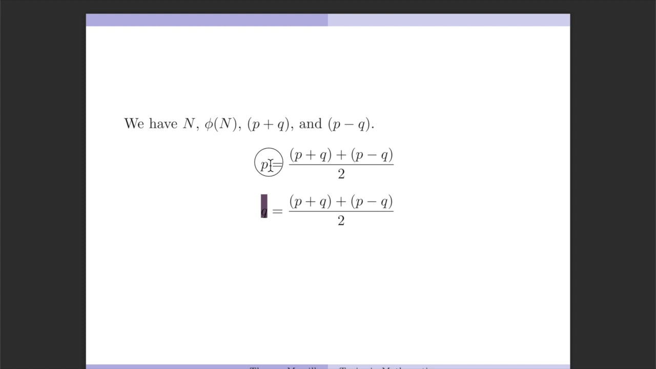 ZPEM3301 - Fermat Factorisation