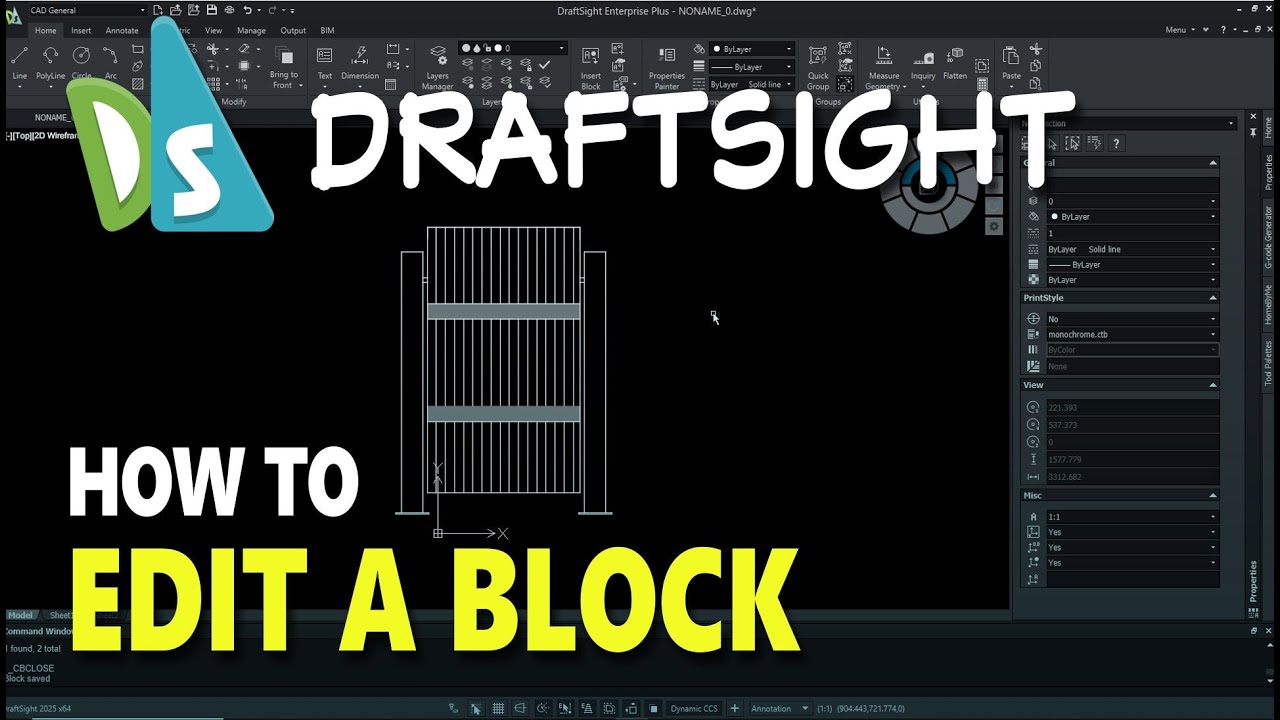 Draftsight How To Edit A Block