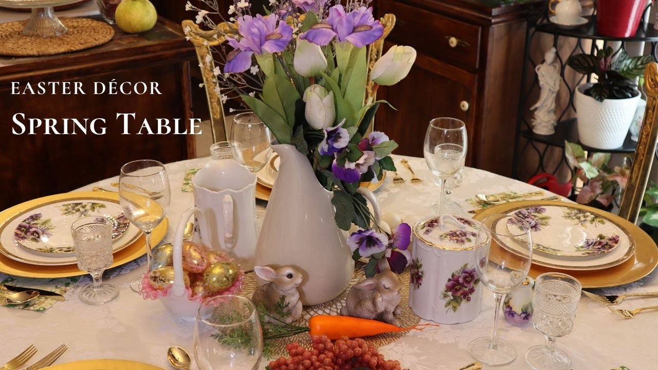 Spring Easter Table Decor 2020