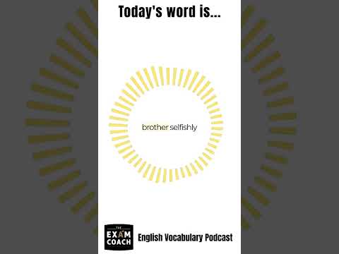 Learn a new #English word with us every day! Today's #wordoftheday is... Selfish πββοΈ