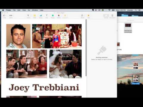 Making a yearbook page on Apple Pages