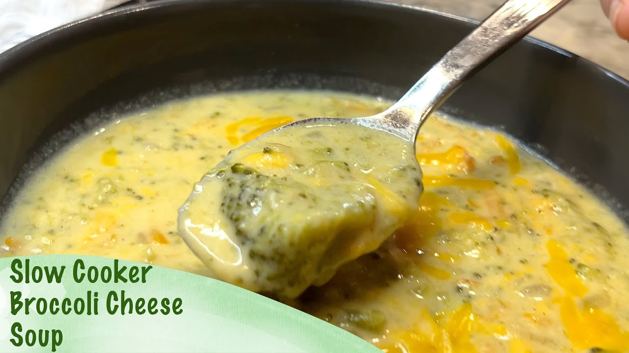 Slow Cooker Broccoli Cheese Soup