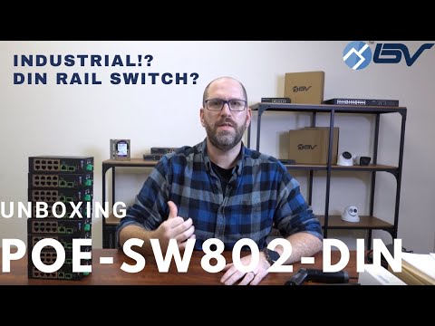 Industrial DIN Rail Security & Networking Switch | POE-SW802-DIN | Product Unboxing
