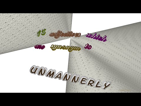 unmannerly - 15 adjectives meaning unmannerly (sentence examples)