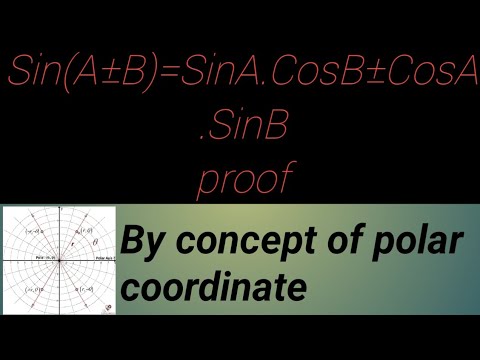 proof of Cos(A+B)=CosA.CosB-SinA.SinB and Sin(A±B)=SinA.CosB±CosA.SinB