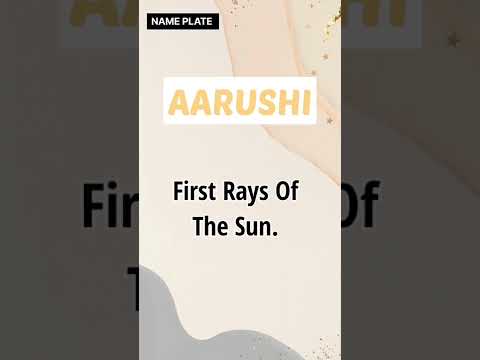 Aarushi Name Meaning. Comment Your Names Below. #shorts #youtubeshorts #india #viral