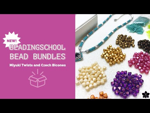 BeadingSchool Bead Bundles Miyuki Twists and Czech Bicones