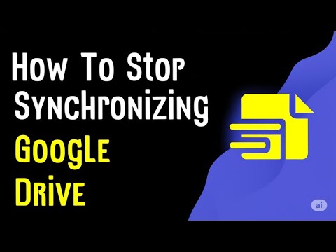 How To Stop Synchronizing Google Drive How To Disable Turn Off Sync In Google Drive 1