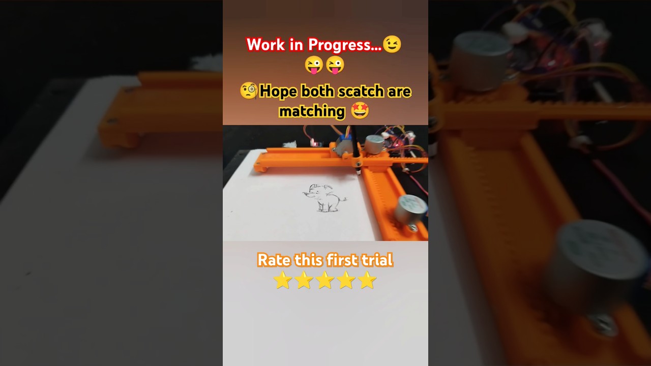 We are working on mini CNC plotter #shorts #cnc #electronics #project #printer