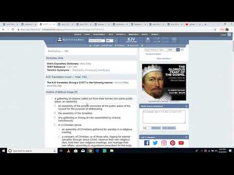 THE MEANING OF THE WORD CHURCH AND WHO ARE THE CHURCH