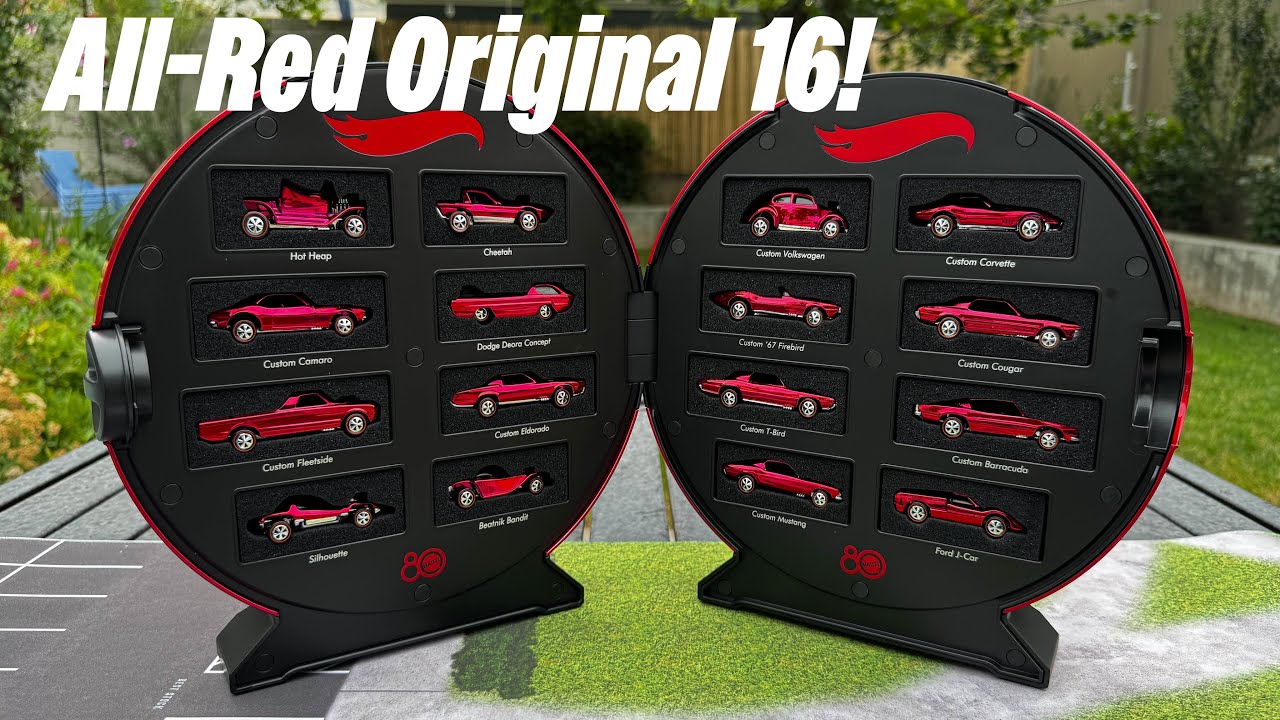 Mattel 80th Anniversary Hot Wheels Original 16 Rally Case Set Won't ...
