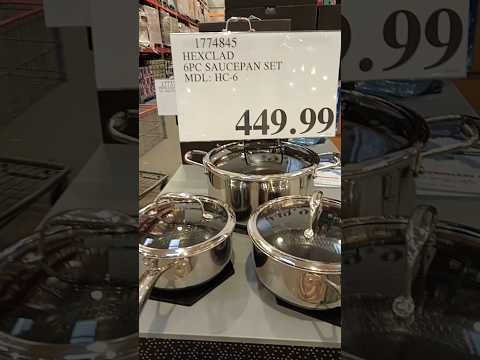 #SHORTS/ HEXCLAD / 6PC / SAUCE PAN SET / MDL : HC - 6 / COSTCO / LANGLEY / BC