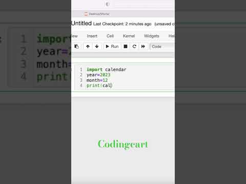 Display Calendar 📅 in python