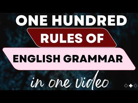 100 Golden Rules of English Grammar by Swati Sharma in one video I Lets Learn English Grammar