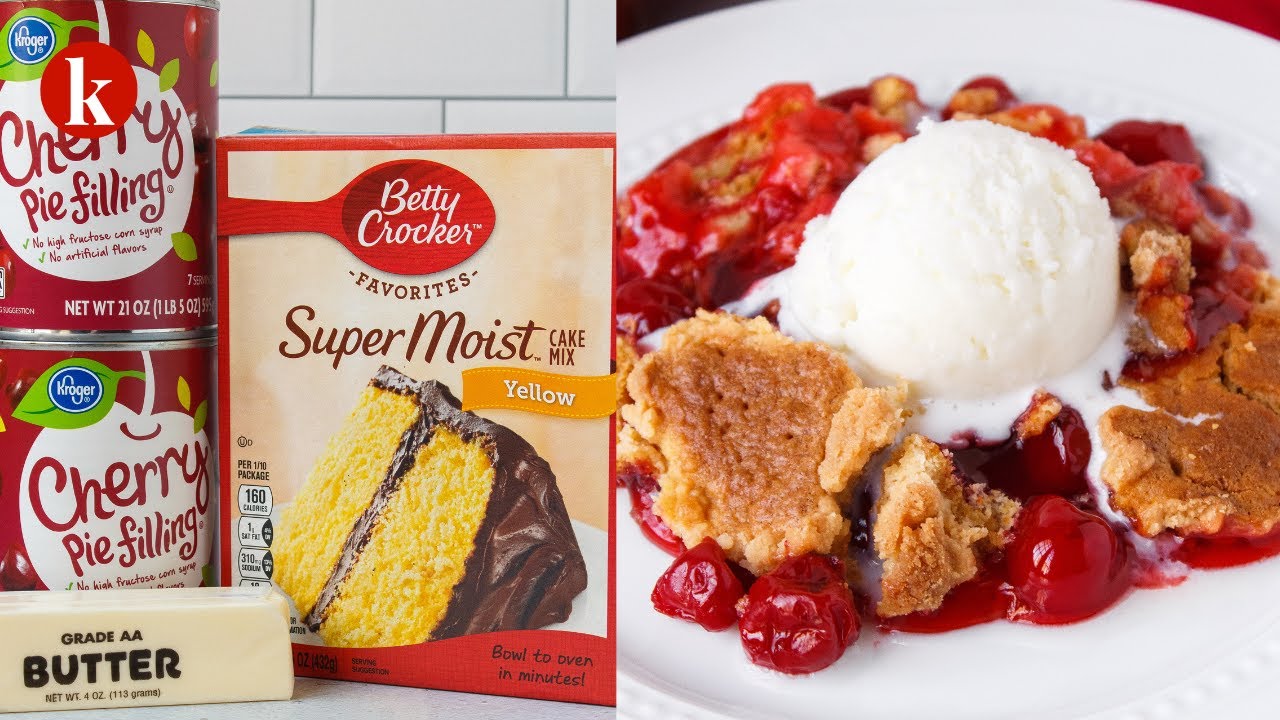 Cherry Dump Cake Recipe (Only 3 Ingredients!)