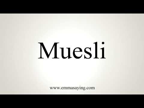 How To Pronounce Muesli