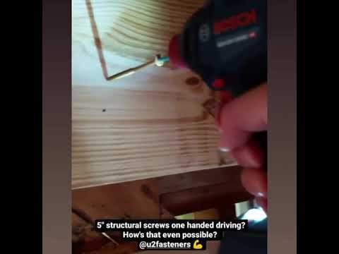 One Hand Driving 5” Screw