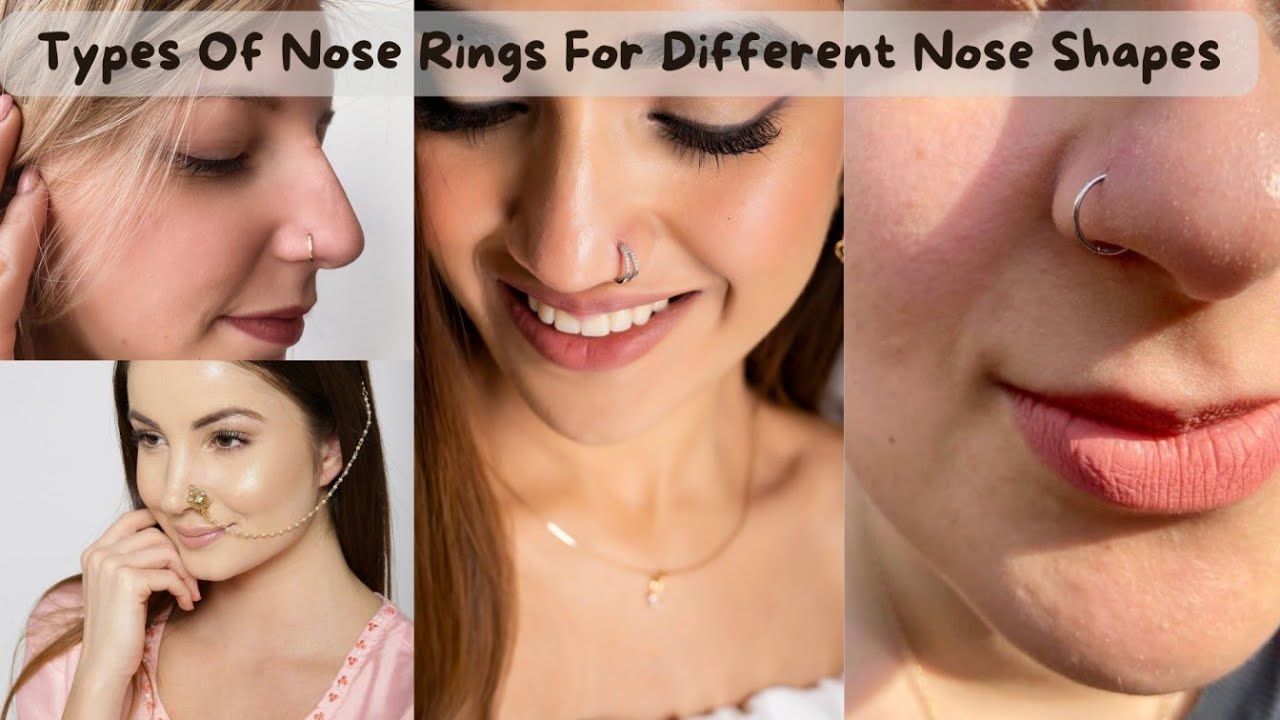 6 Different Types Of Nose Rings/Pins For Different Nose Shapes