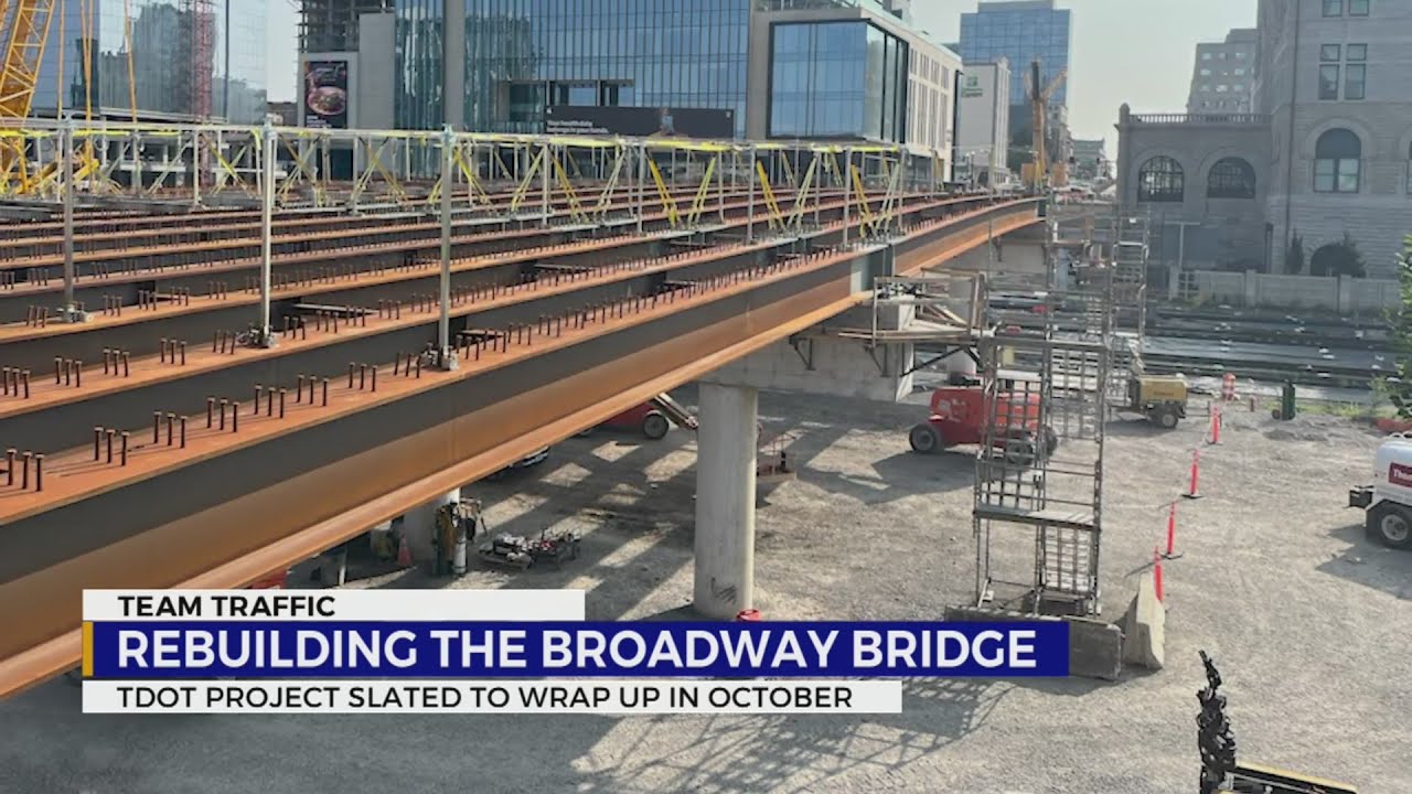 T-DOT officials give status update on Broadway Bridge construction