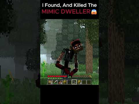 I KILLED Mimic Dweller😱#minecraft #scary #shorts #skinwalker