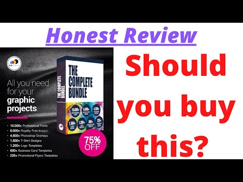ULTIMATE GRAPHIC DESIGNING BUNDLE REVIEW ! Should you buy this??