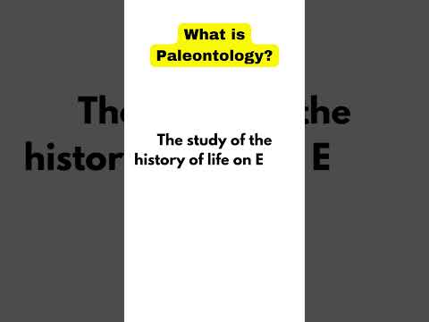 what is paleontology? #definition #viral #shorts