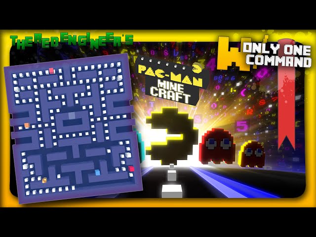 Pacman with only 3 commands | W/ Custom AI Minecraft Map