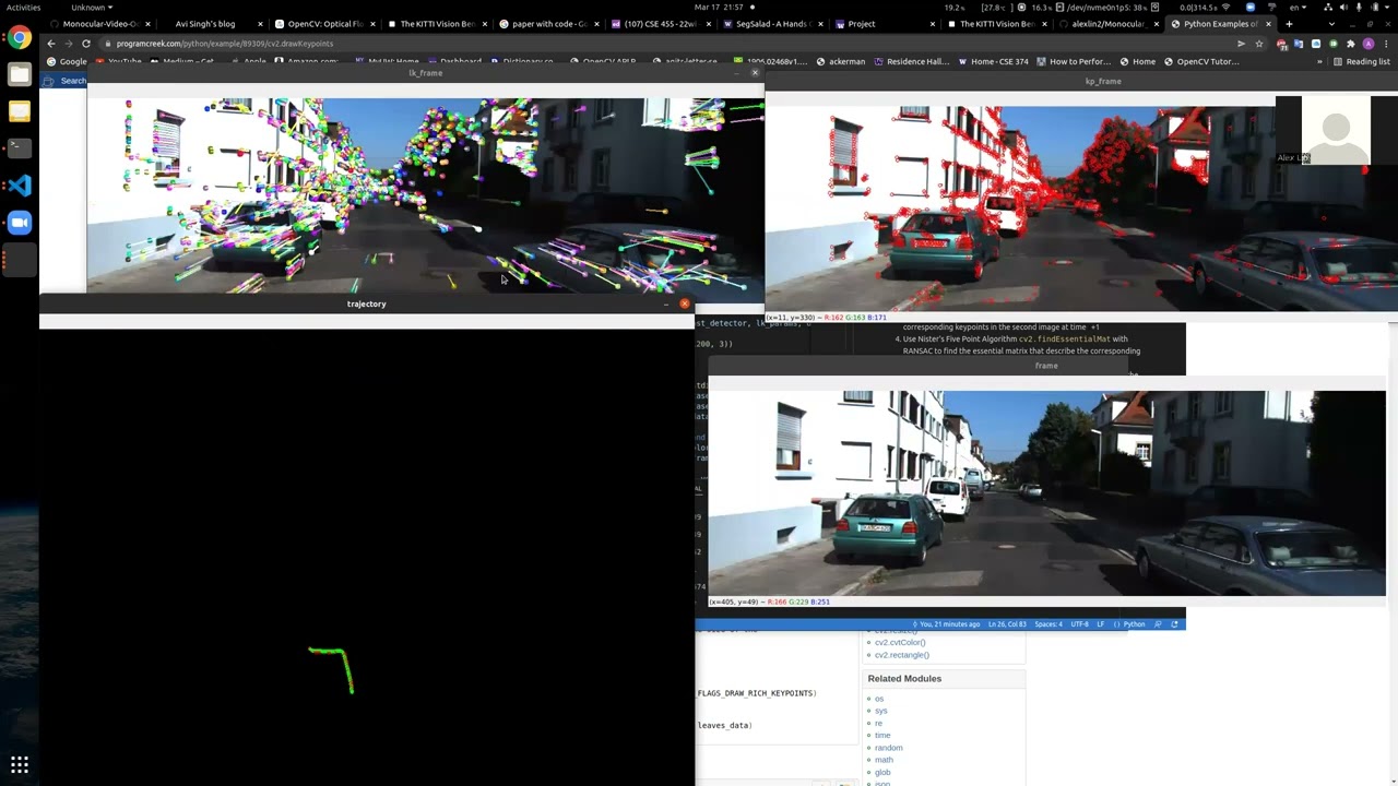 Monocular Visual Odometry using Essential Matrix estimation